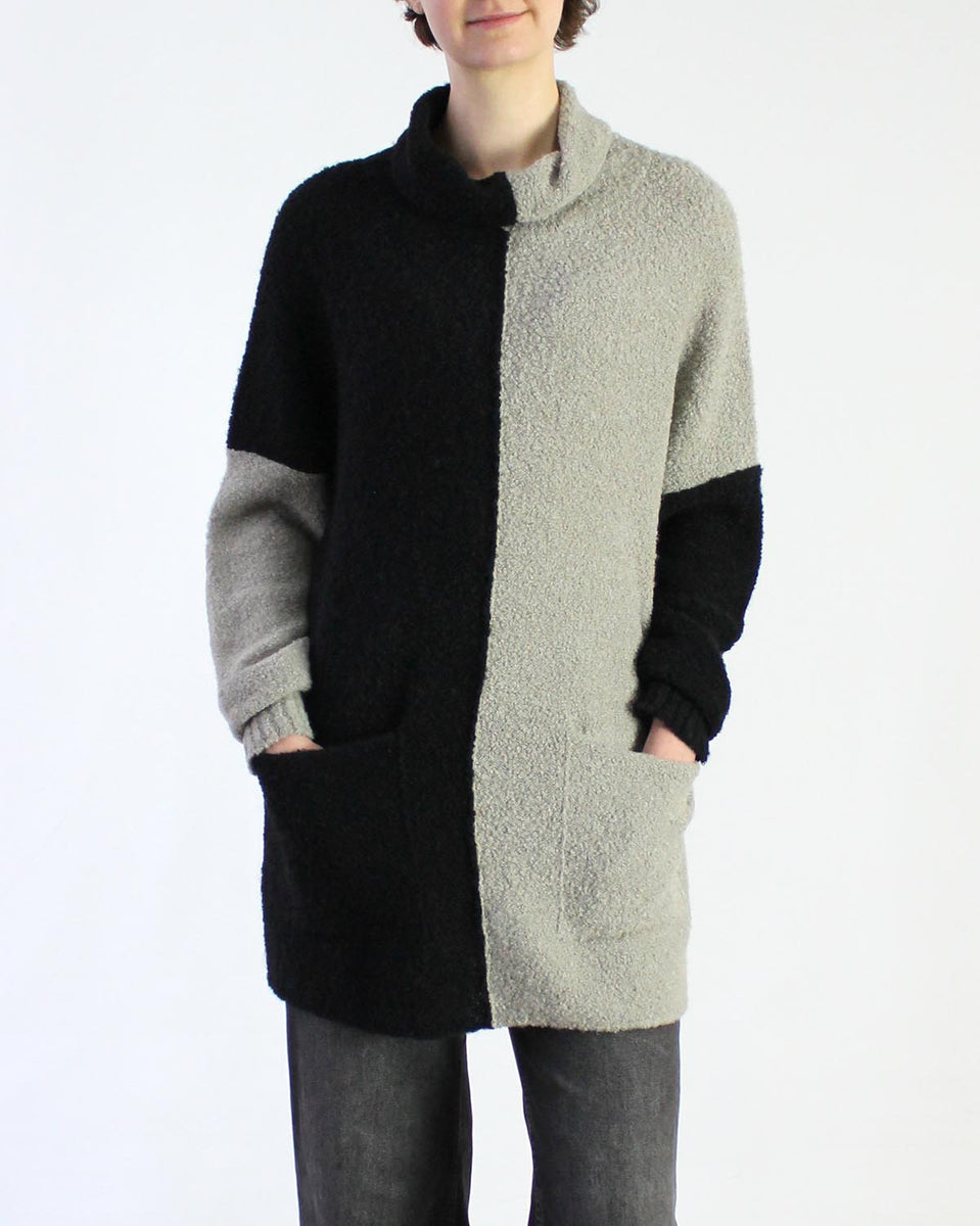 Baby Alpaca Bouclé 2-Tone Sweater – Beyond Threads